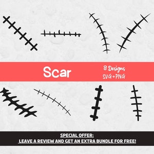 Scar SVG Bundle, Svg Files for Cricut, First Aid, Medical SVG, Medicine ...