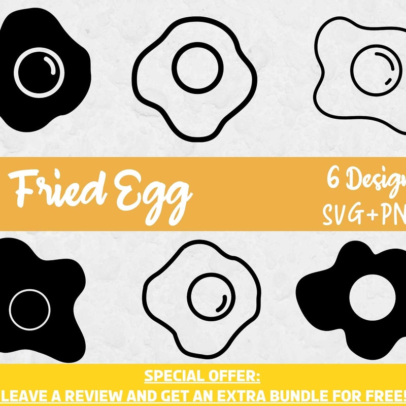 Fried Egg Svg - Etsy