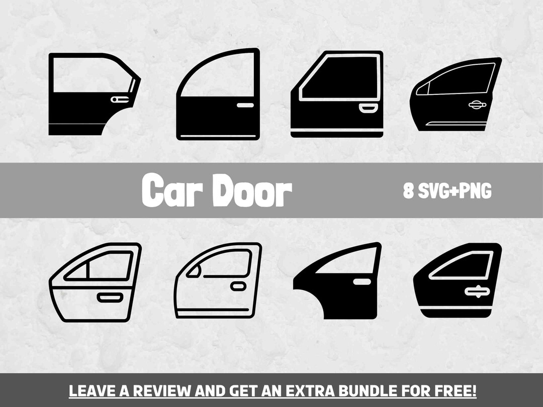 Car Door Svg Bundle, SVG Files for Cricut, Car Svg, Car Clipart, Door ...