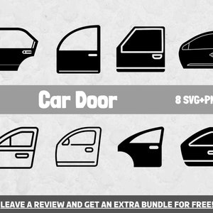 Car Door Svg Bundle, SVG Files for Cricut, Car Svg, Car Clipart, Door ...