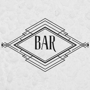 Art Deco Bar Sign SVG SVG Files for Cricut Bar Sign Cut - Etsy
