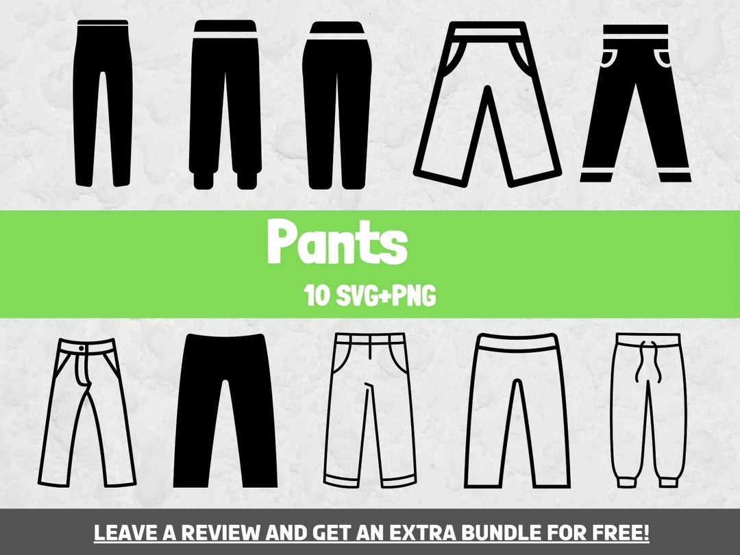 Pants SVG Bundle, Paper Doll Clipart, Summer SVG, Svg Files for Cricut ...