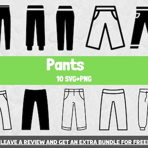 Pants SVG Bundle, Paper Doll Clipart, Summer SVG, Svg Files for Cricut ...