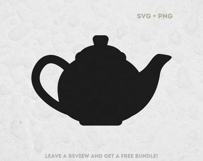 Tea Pot SVG, SVG Files for Cricut, Tea Pot Cut File, Tea Pot Vector ...