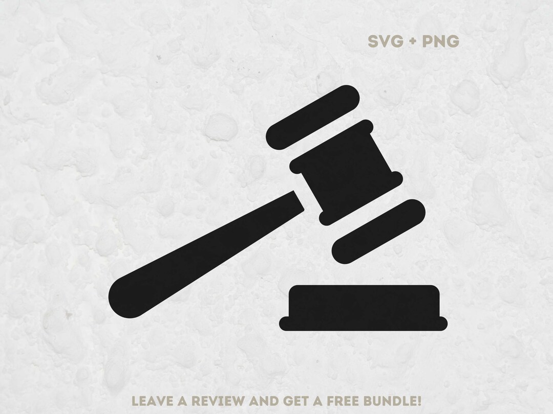 Legal Hammer SVG, Svg Files for Cricut, Gavel SVG, Hammer Silhouette ...