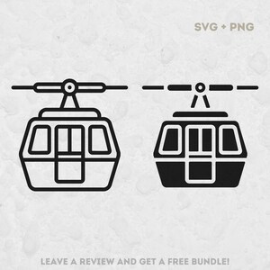 Cable Car SVG, Svg Files for Cricut, Cable Car Clipart, Ski Resort SVG ...