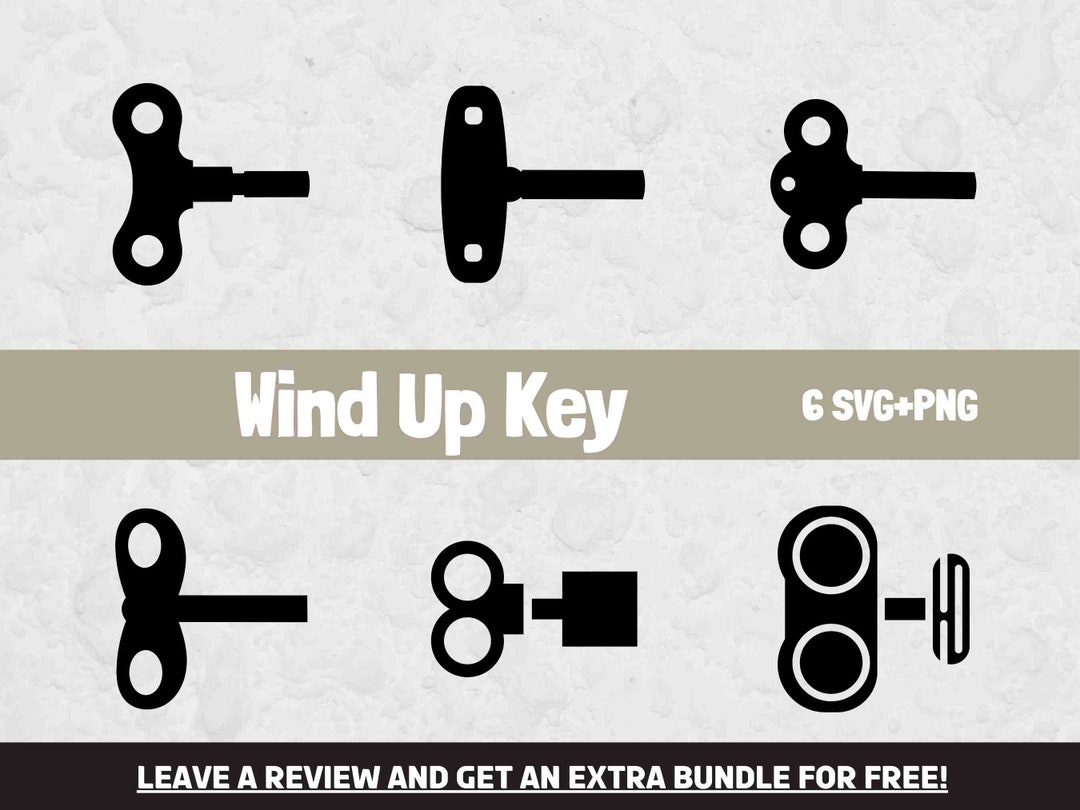 Wind up Key SVG, Svg Files for Cricut, Wind up Clipart, Toy Svg, Key ...