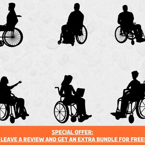 Wheelchair Svg Bundle, SVG Files for Cricut, Wheelchair Silhouette ...