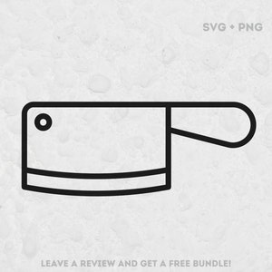 Meat Cleaver SVG, Svg Files for Cricut, Knife SVG, Butcher Clipart ...