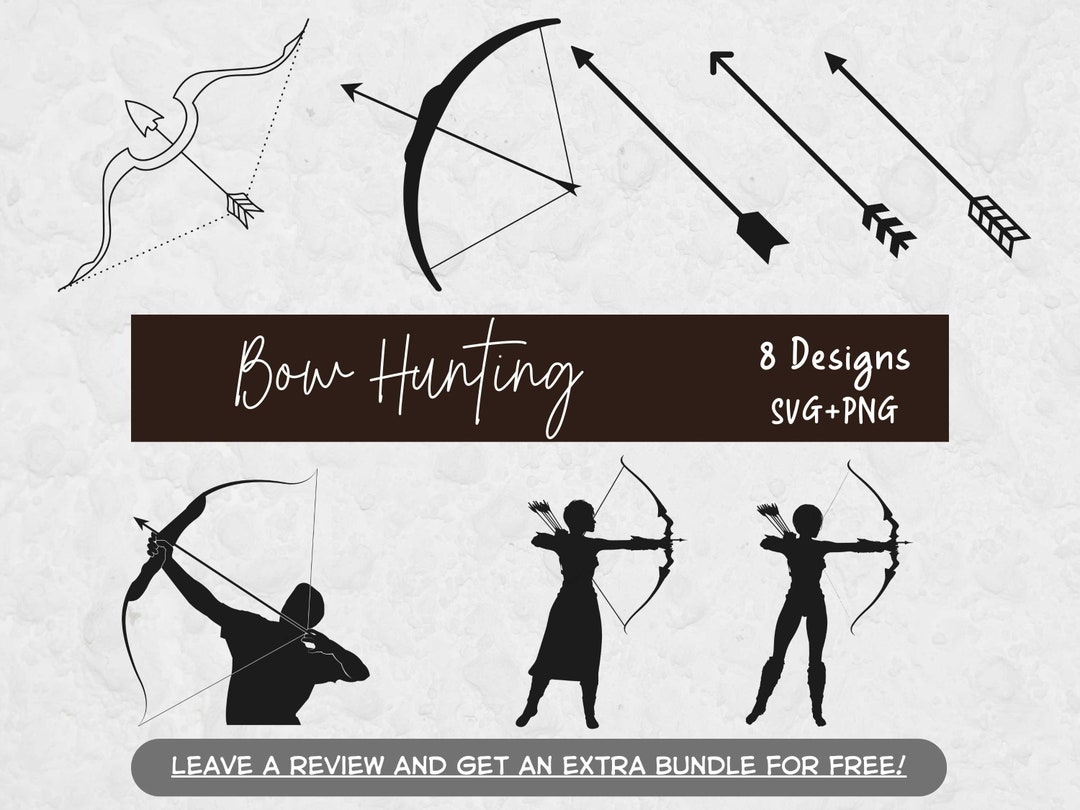 Bow Hunting Svg Bundle, SVG Files for Cricut, Arrow Svg, Bow Cut Files ...