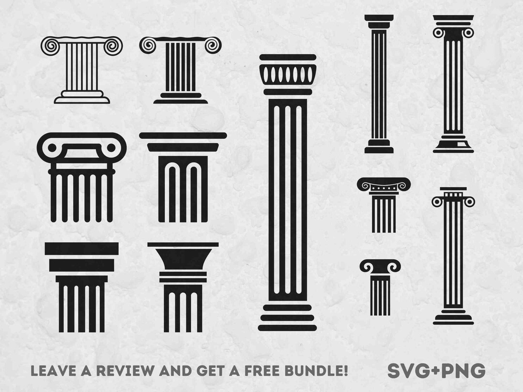 Ancient Column SVG, Rome Svg, Ancient Clipart, Svg Files for Cricut ...