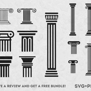 Ancient Column SVG, Rome Svg, Ancient Clipart, Svg Files for Cricut ...