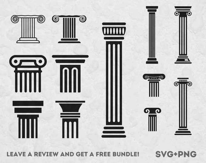 Ancient Column SVG, Rome Svg, Ancient Clipart, Svg Files for Cricut ...