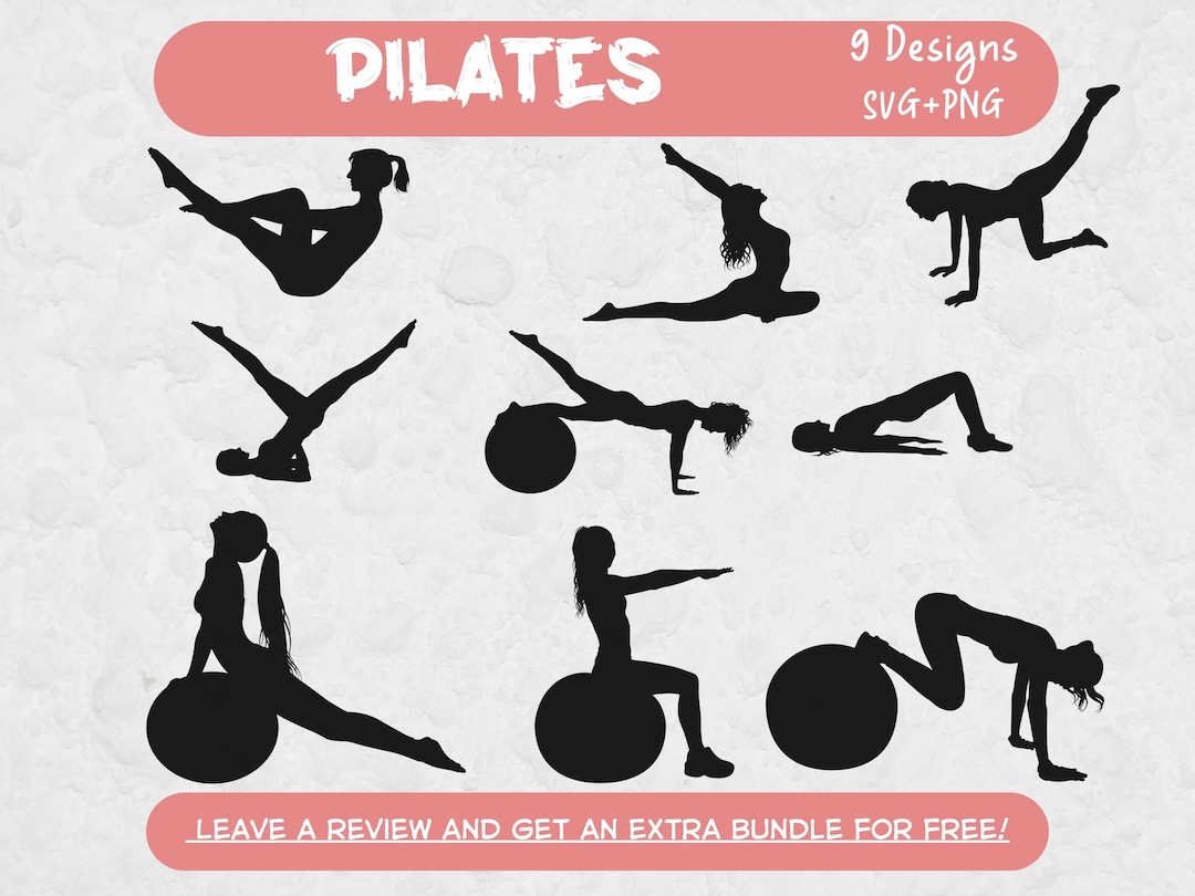 Pilates Svg Bundle, SVG Files for Cricut, Pilates Clipart, Pilates ...