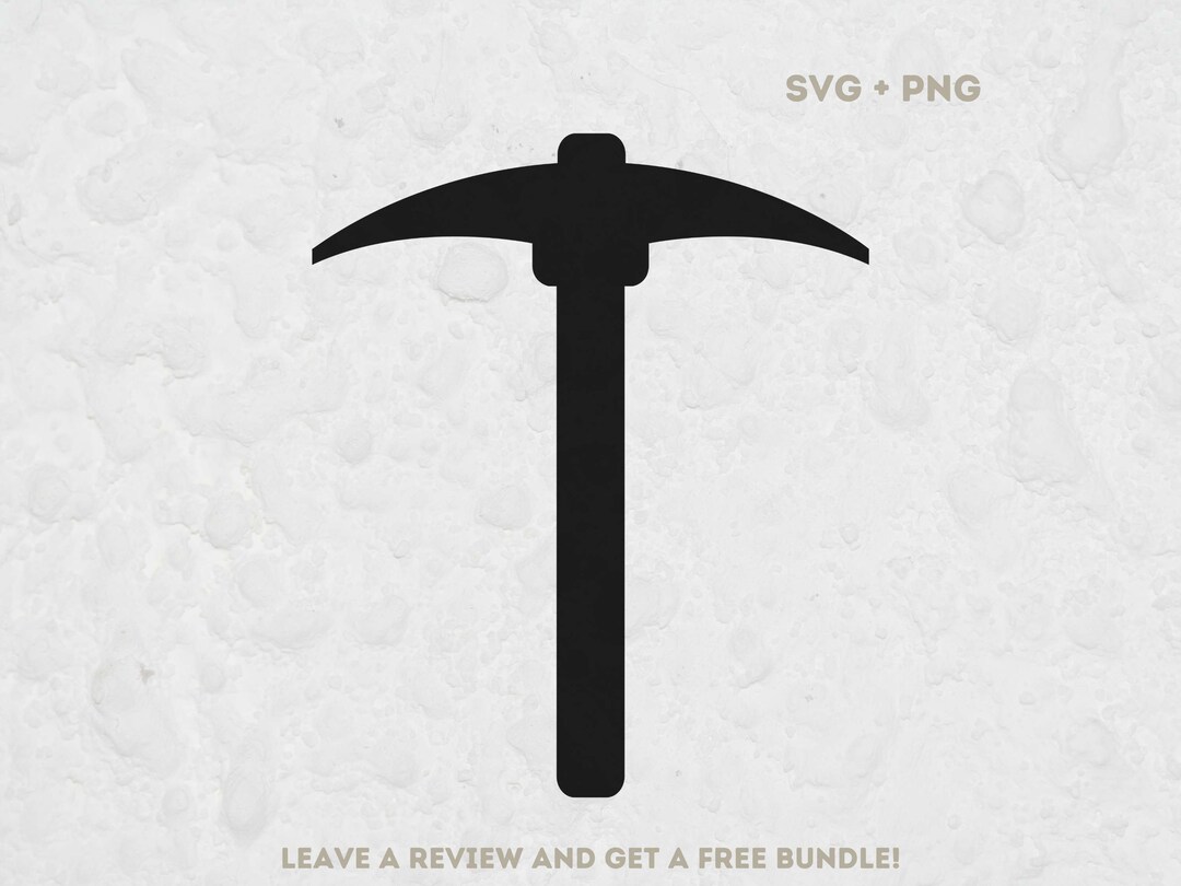 Pickaxe Svg, SVG Files for Cricut, Axe Clipart Image, Pickaxe Cut File ...