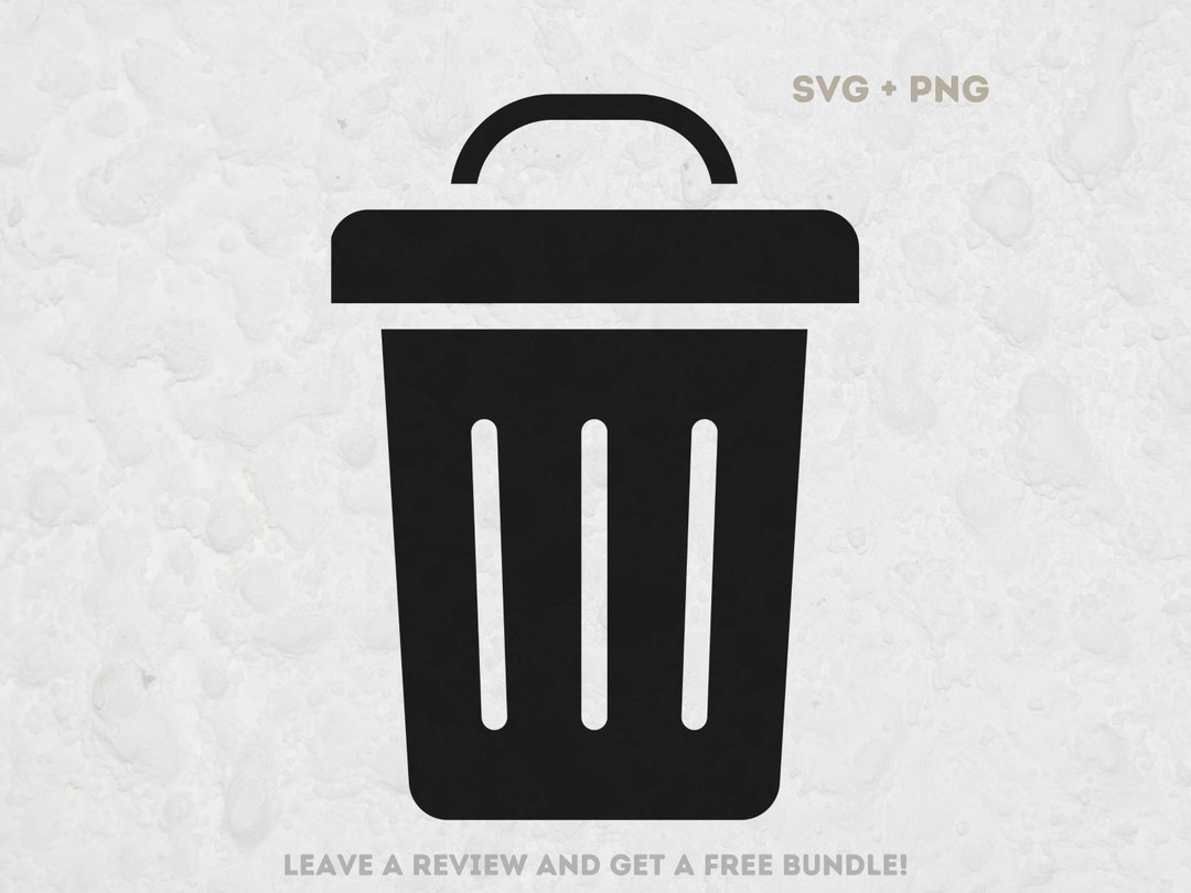 Garbage Can Svg, Svg Files for Cricut, Recycle SVG, Garbage Icon, Trash ...