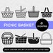 Picnic Basket Svg Cut File, SVG Files for Cricut, Picnic Clipart ...