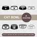 Cat Bowl SVG Bundle, Svg Files for Cricut, Cat Food SVG, Cat Bowls SVG ...