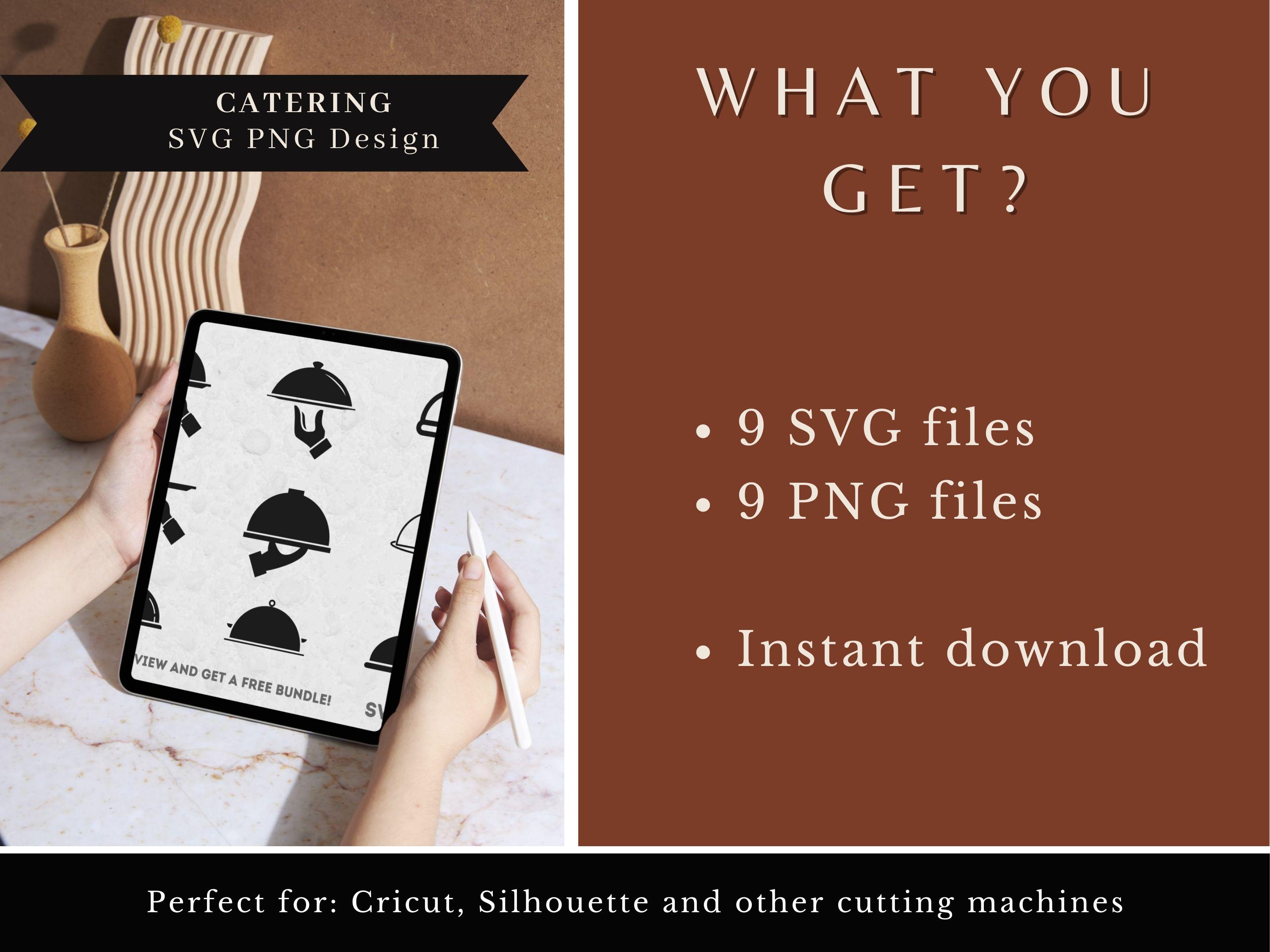 Catering SVG Bundle, Restaurant SVG, Kitchen Clipart, Catering Tray Svg ...