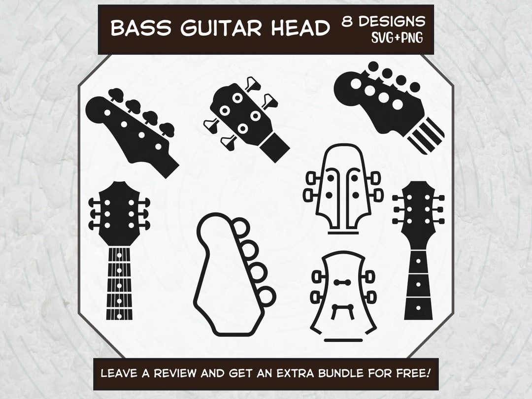 Bass Guitar Svg Svg Files For Cricut Bass Svg Bass Clipart Bass Guitar Silhouette