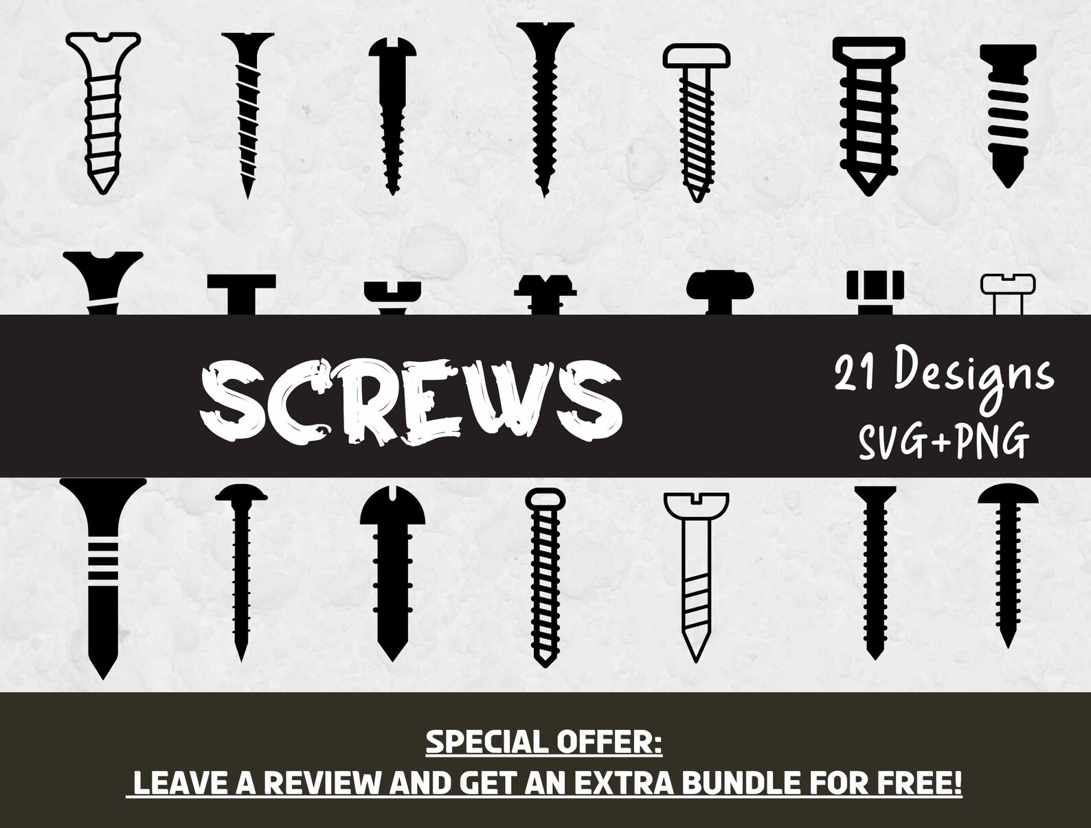 Screw SVG Bundle Svg Files for Cricut Carpenter Svg Screws - Etsy