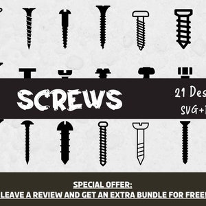 Screw SVG Bundle Svg Files for Cricut Carpenter Svg Screws - Etsy