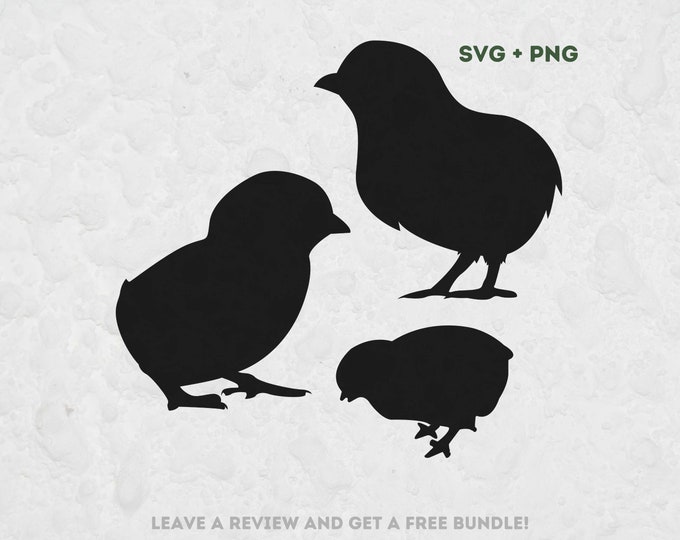 Cute Chick SVG Bundle, Baby Chick Clipart, 15 Chick Cut Files for ...
