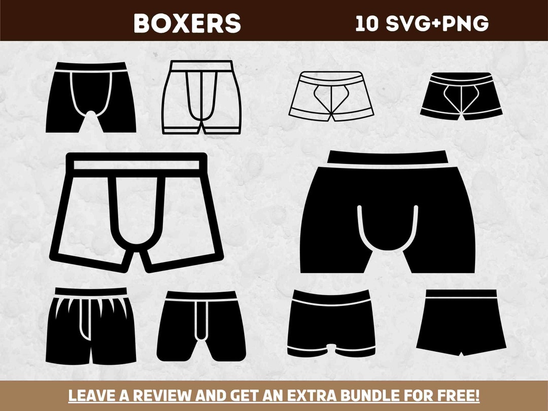 Boxers SVG, Svg Files for Cricut, Fashion Svg, Men SVG, Clothing ...
