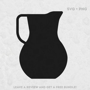 Pitcher Silhouette Svg, SVG Files for Cricut, Pitcher Cut File, Beer ...