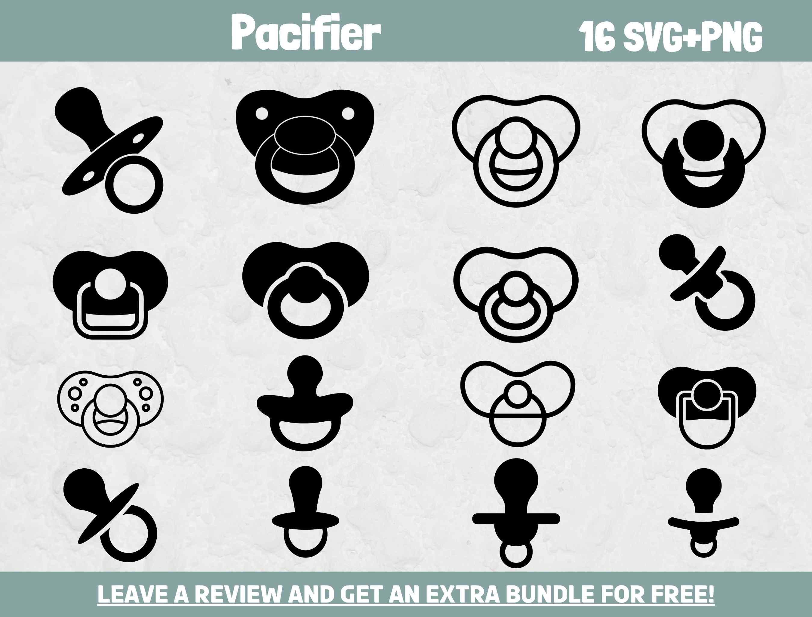 Pacifier Svg Bundle Kids Clipart Svg Files for Cricut Baby - Etsy