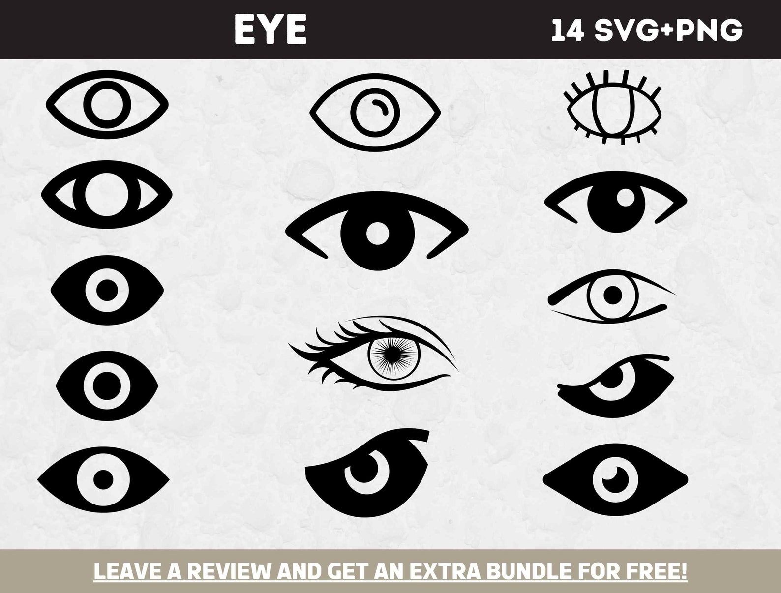 Eye Svg Bundle, Svg Files for Cricut, Face Clipart, Eye PNG, Eye ...