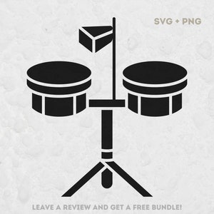 Timbales SVG, Svg Files for Cricut, Drum Clipart, Music Svg, Rhythm ...