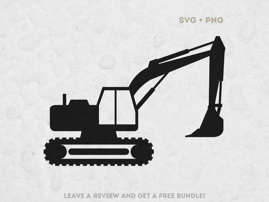 Excavator SVG, SVG Files for Cricut, Work Clipart, Construction Clipart ...