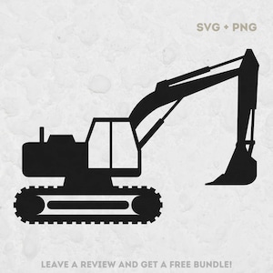 Excavator SVG, SVG Files for Cricut, Work Clipart, Construction Clipart ...