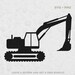 Excavator SVG, SVG Files for Cricut, Work Clipart, Construction Clipart ...