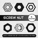 Screw Nut SVG, Svg Files for Cricut, Carpenter Svg, Screws SVG, Screw ...