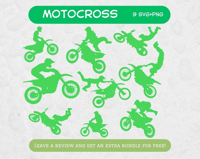 Motocross SVG PNG - Etsy Canada