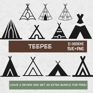 Teepee Svg, Svg Files for Cricut, Teepee PNG Clipart Image, Tent Cut ...