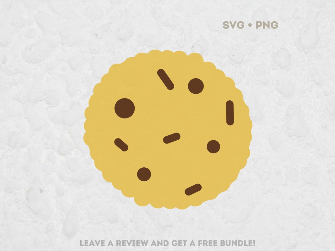 Chocolate Chip Cookie SVG, Svg Files for Cricut, Cookie Cut File ...