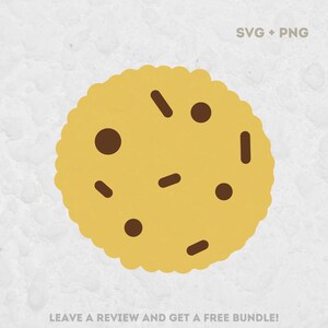 Chocolate Chip Cookie SVG, Svg Files for Cricut, Cookie Cut File ...