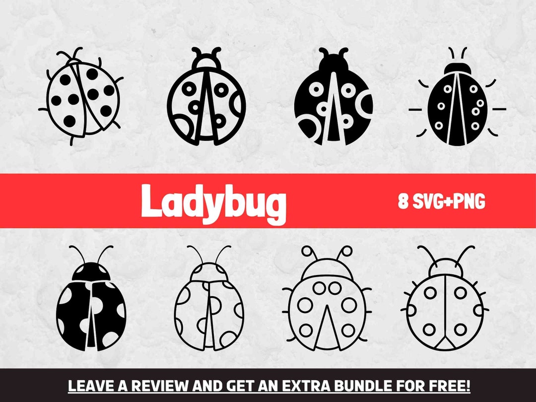 Ladybug Svg, Svg Files for Cricut, Insect Svg, Beetle Svg, Ladybug ...