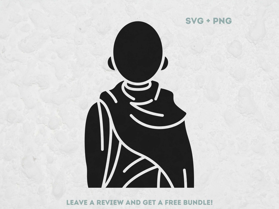 Monk Silhouette SVG Cut File, Svg Files for Cricut, Monk Svg, Monk ...