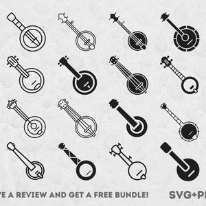 Banjo Svg, SVG Files for Cricut, Music Svg, Banjo Clipart, Musical ...