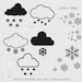 Snow SVG, Svg Files for Cricut, Weather Svg, Clouds Svg, Snowy Weather ...