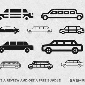 Limousine SVG, Svg Files for Cricut, Transportation Clipart, Car ...