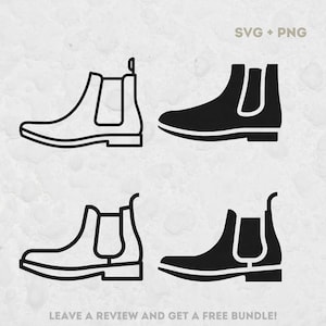 Chelsea Shoes Svg, SVG Files for Cricut, Shoe Clipart, Chelsea Shoe Cut ...