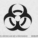 Biohazard SVG, Svg Files for Cricut, Biohazard Clipart, Warning Sign ...