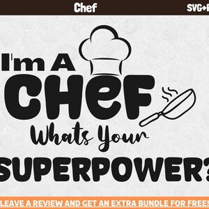 Chef SVG Cut File, Chef Clipart, Svg Files for Cricut, Im a Chef Svg ...