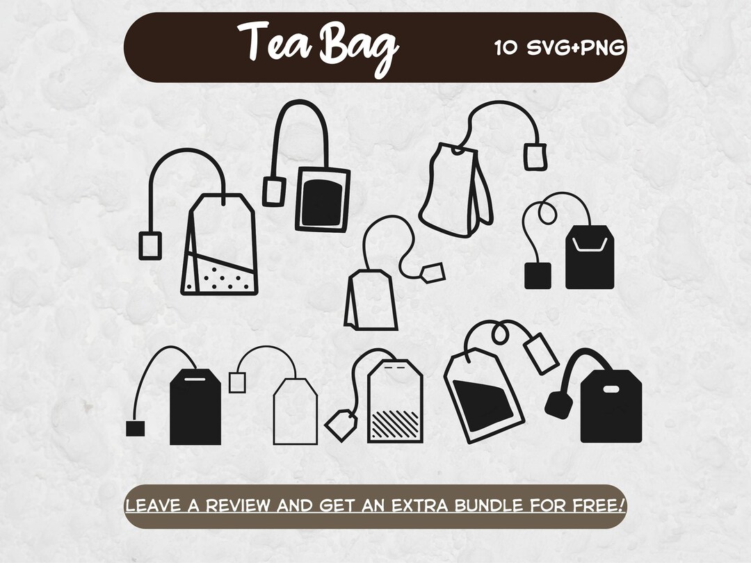 Tea Bag SVG, SVG Files for Cricut, Tea Svg, Tea Bag Png, Tea Clipart ...