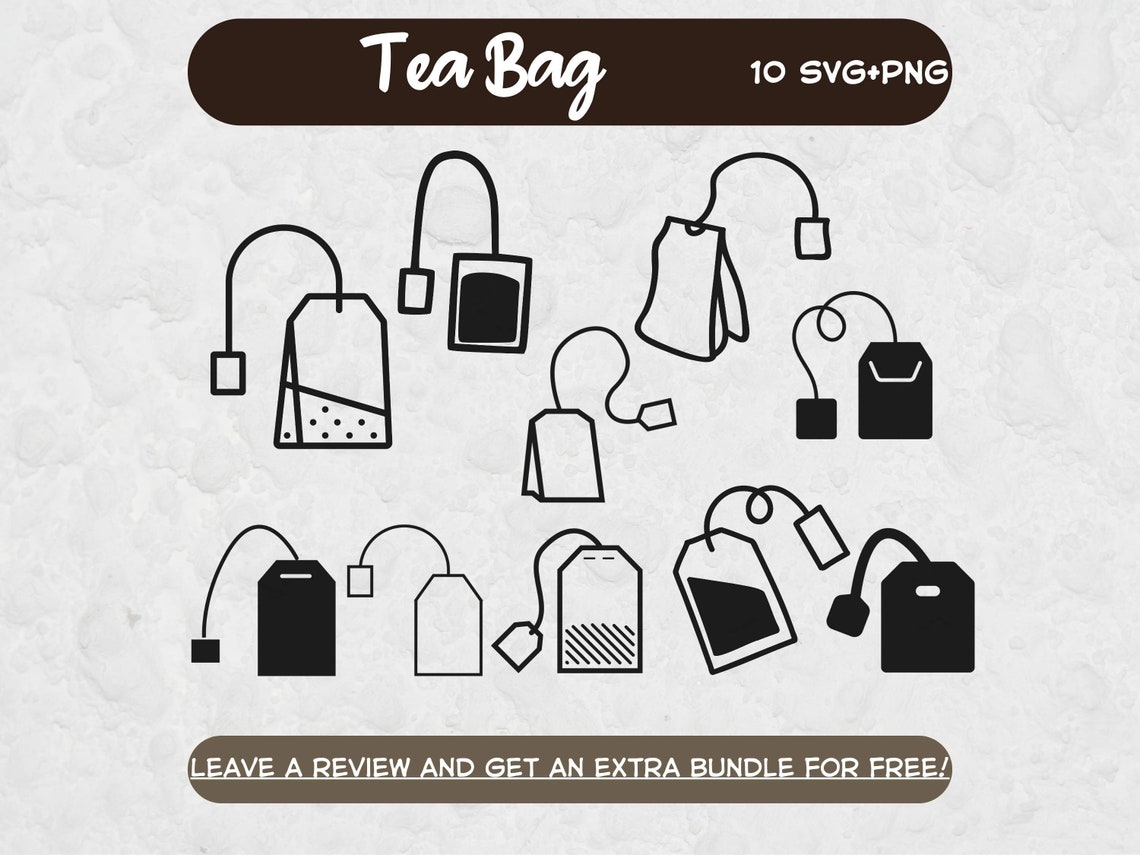 Tea Bag SVG, SVG Files for Cricut, Tea Svg, Tea Bag Png, Tea Clipart ...